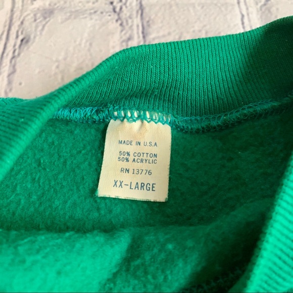 Tops | Vintage 198s Floral Gold Glitter Puff Paint Crew | Poshmark